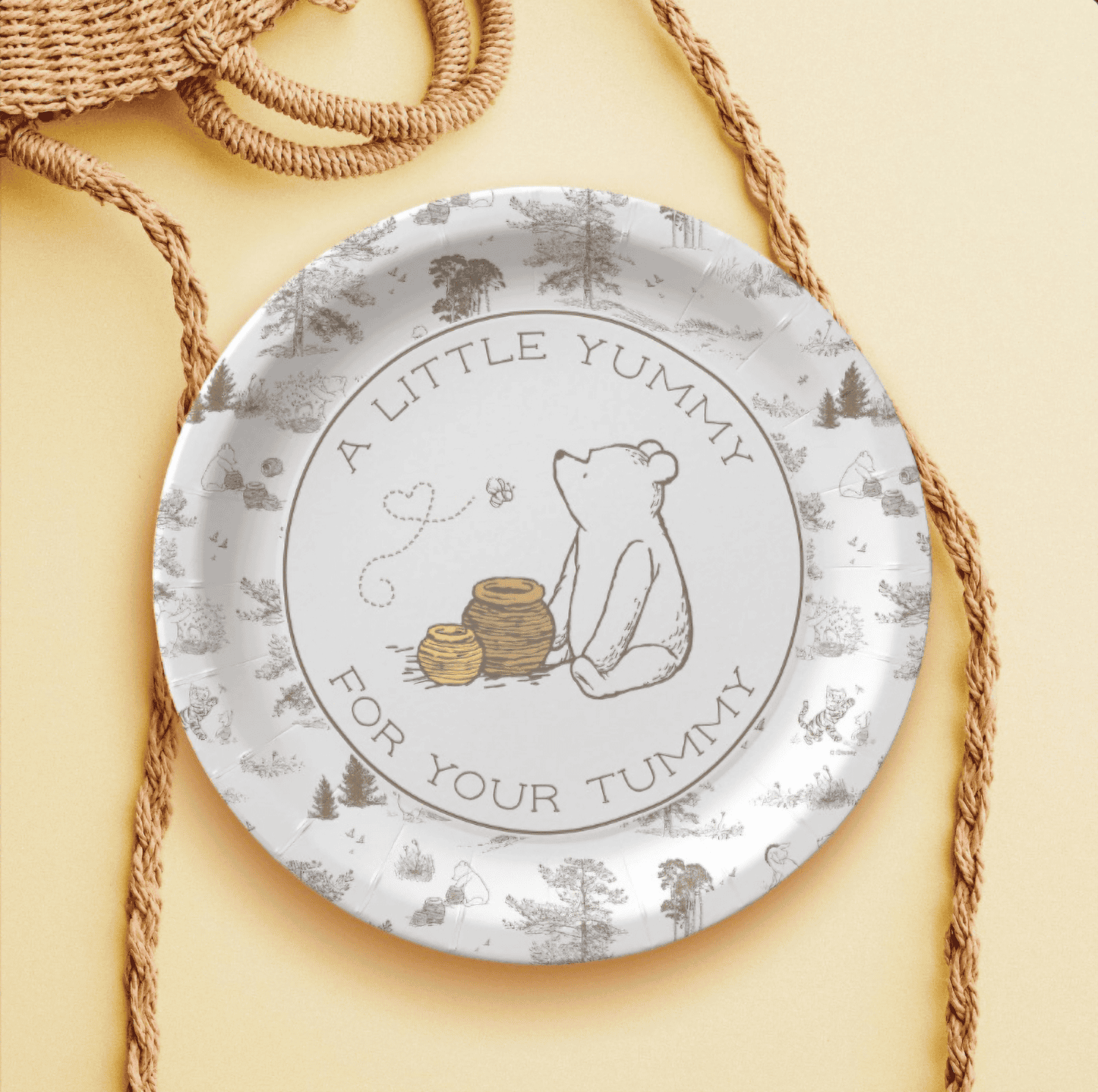 Classic Winnie the Pooh Paper Plates - Tiddely Pom